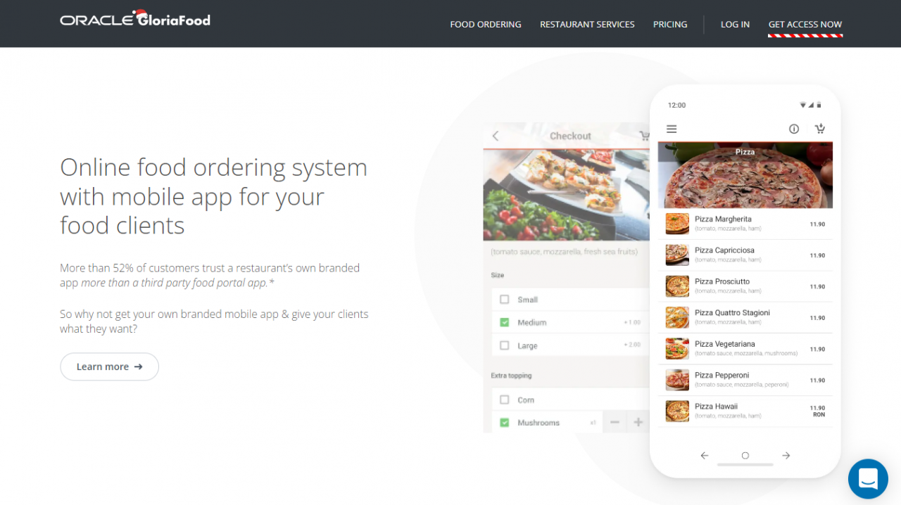 App2Food Vs GloriaFood: Comparing Business Model, Setup Process ...